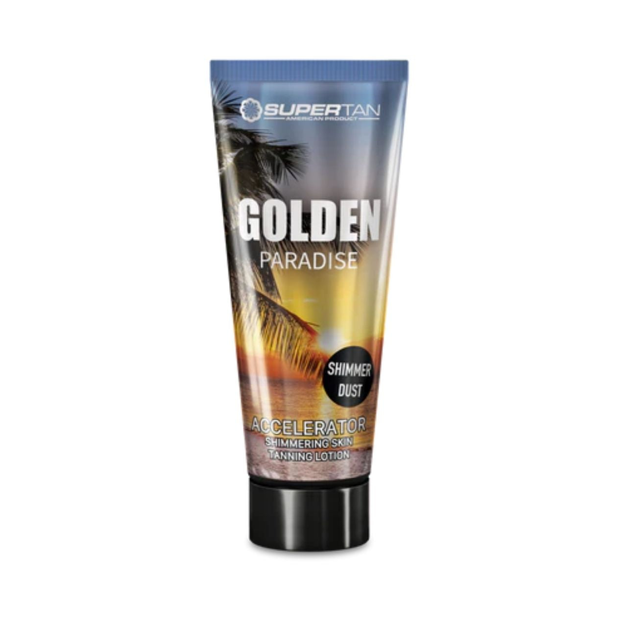 SuperTan Golden Paradise – Shimmering Tanning Accelerator - MEGATAN
