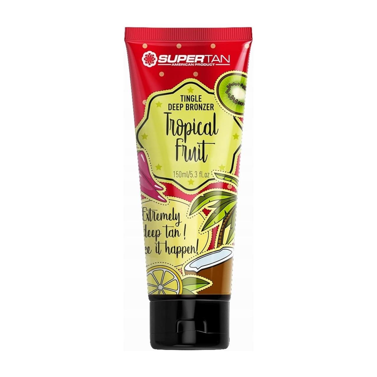 SuperTan Tropical Fruits Tingle Deep Bronzer – Exotic Deep Tan - MEGATAN